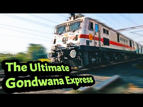 High speed Gondwana Express on full throttle passing through kp with ...