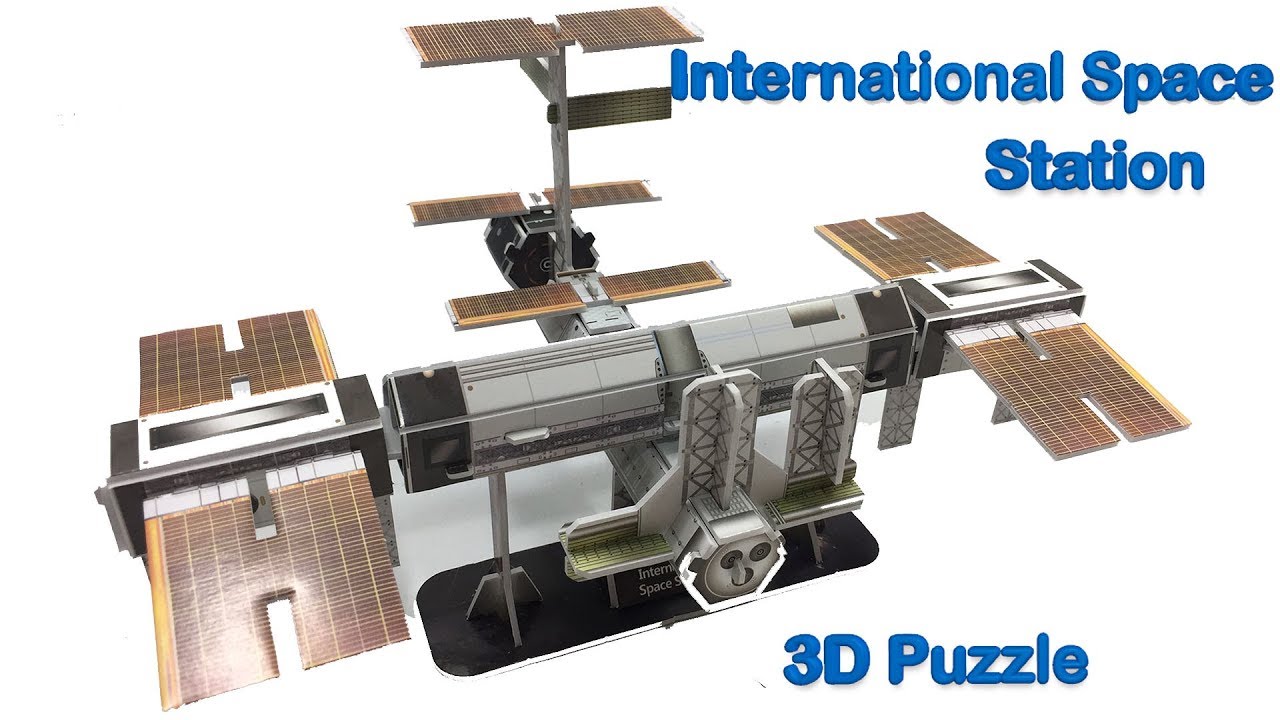 DIY Miniature International Space Station ~ 3D Puzzle - YouTube