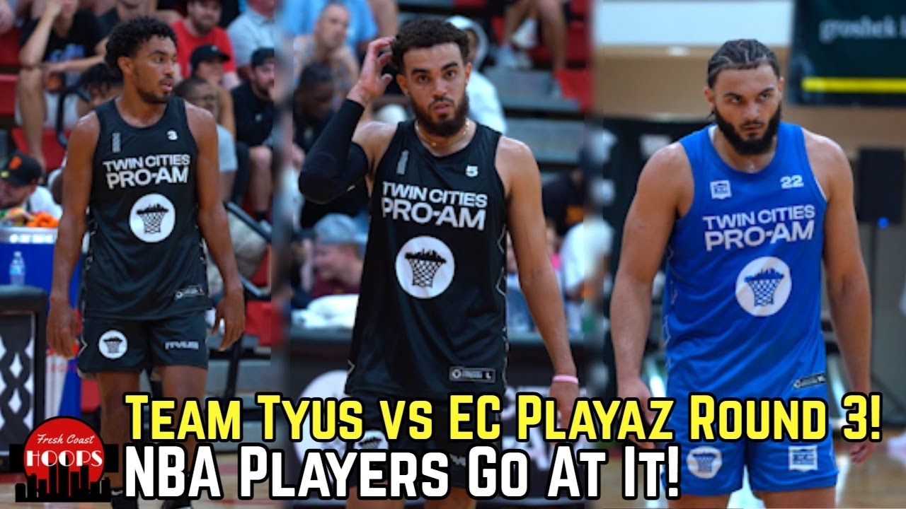 NBA Players Shut The Gym Down At TC Pro Am! Team Tyus vs EC Playaz ...