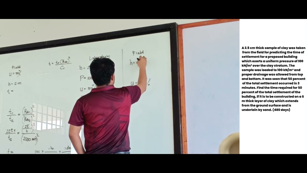 Compressibility of Soil | Example 6 - YouTube