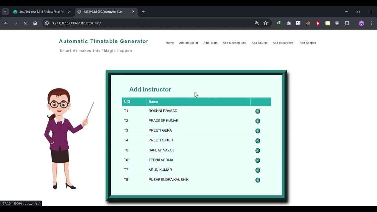 Automatic Timetable Generator Using Genetic Algorithms Python Django Sqlite By Gaurav