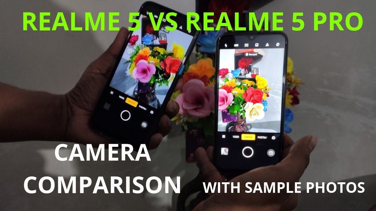 Realme 5 VS Realme 5 Pro : Camera Comparison with sample photos - YouTube