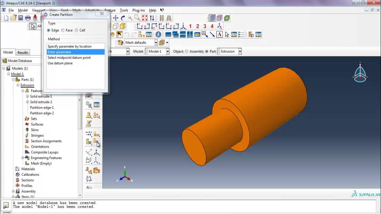 Abaqus Tutorial - Create Partition - YouTube