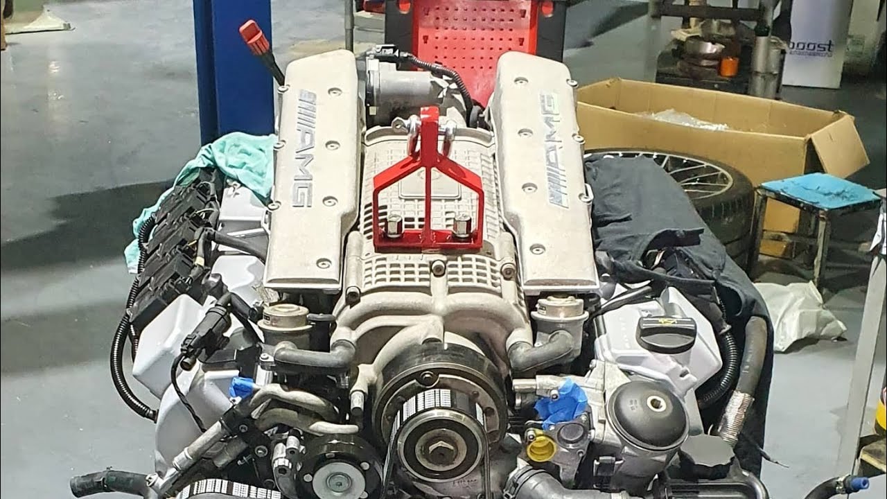 SLK 55 M113k swap (part 10.1) - YouTube
