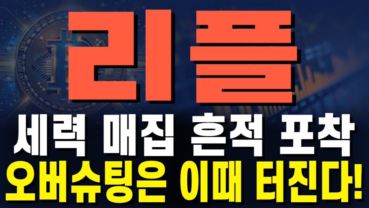 리플 코인전망 세력 매집 흔적 포착 오버슈팅은 이때 터진다 Youtube