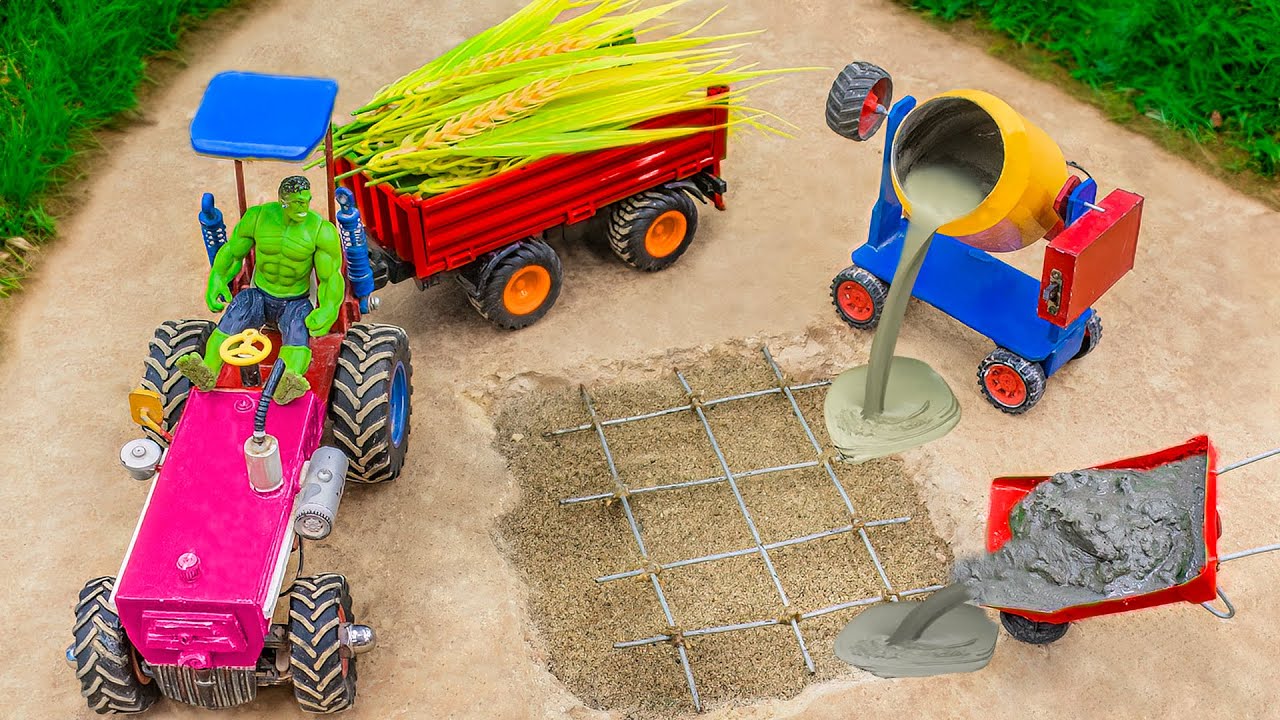 Diy Tractor making Crane Machine sand excavato | House construction ...