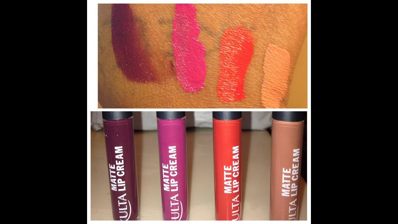 💚💄REVIEW: Ulta Matte Lip Cream Swatches Dark Skin #firstimpressions ...