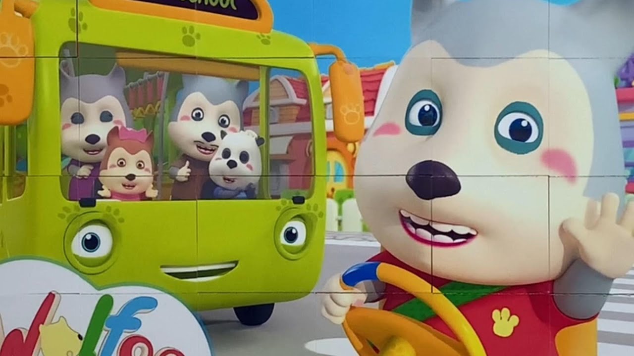 Wheels on the Bus with Wolfoo Family | Wolfoo | Puzzle for kids and for ...