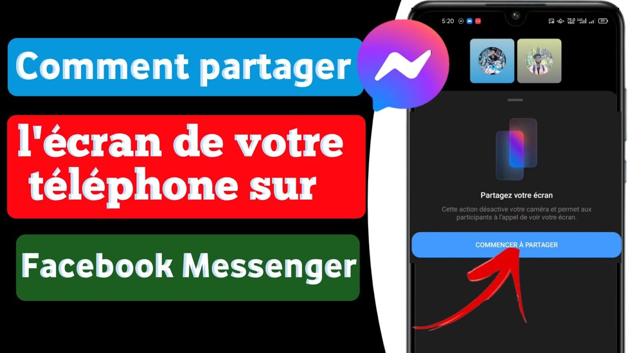 Comment partager l'écran de votre téléphone sur Facebook Messenger ...