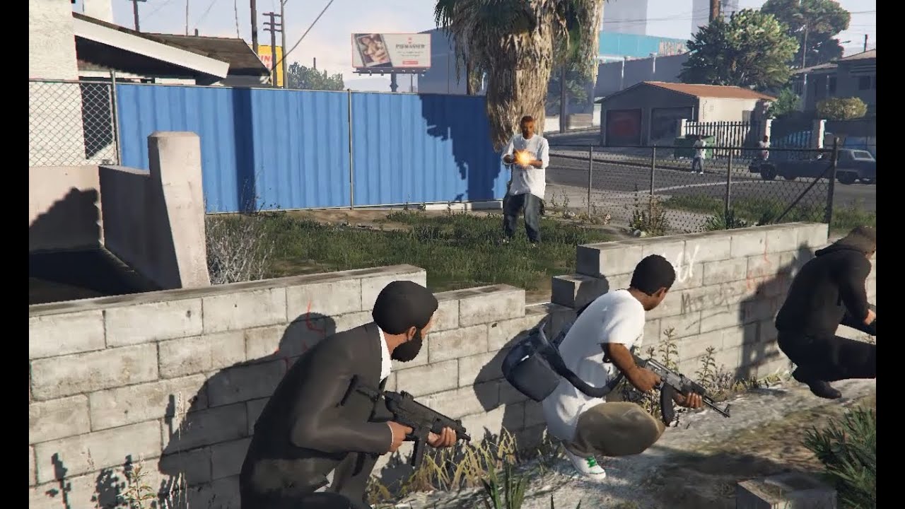 GTA 5 Mission: Hood Safari | Franklin, Trevor & Lamar’s Insane Battle ...