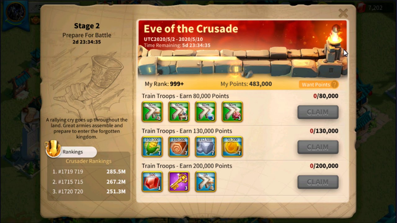 Eve of the Crusade - Stage 2 - YouTube