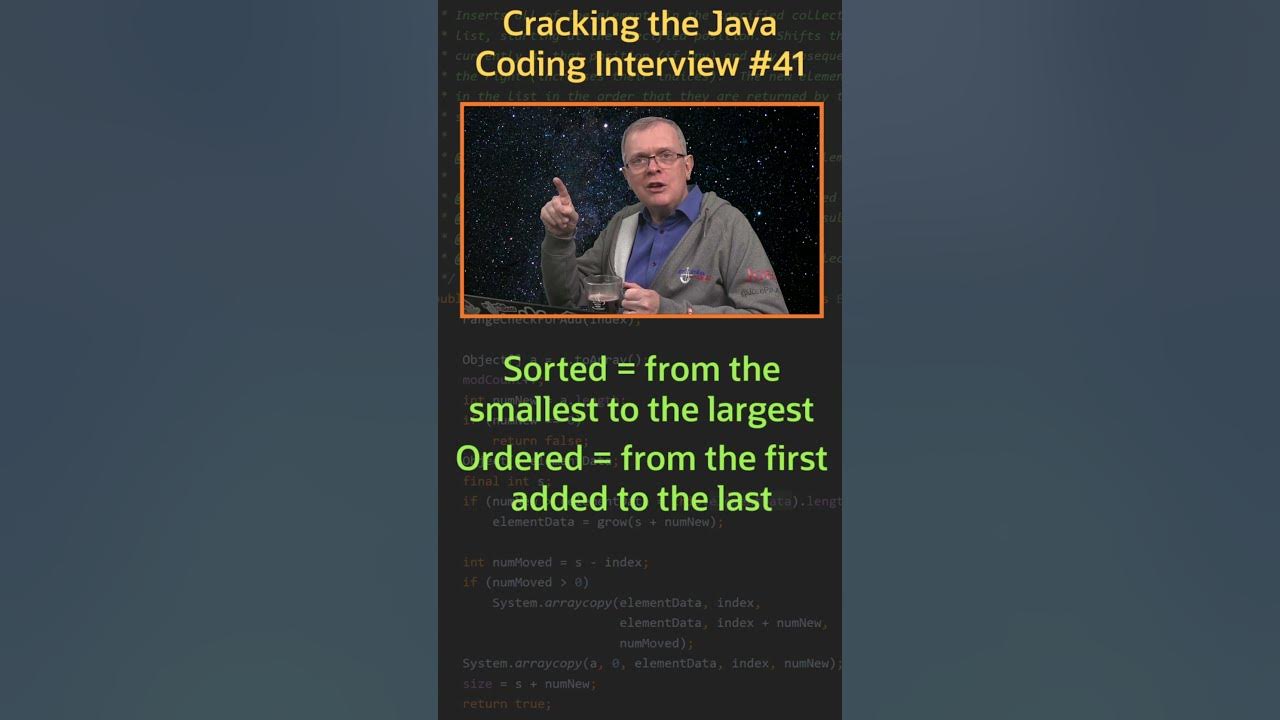 Difference between a sorted and an ordered collection? - Cracking the Java Coding Interview ...