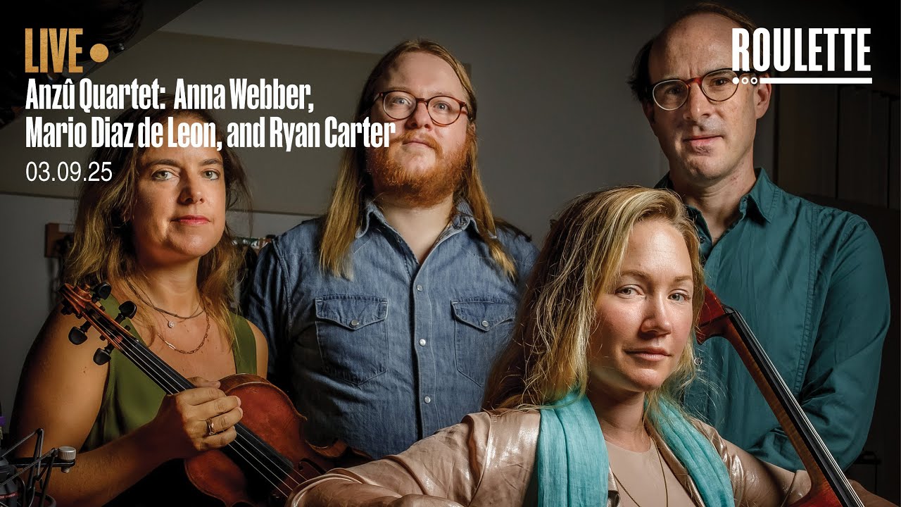 Anzû Quartet: Anna Webber, Mario Diaz de Leon, and Ryan Carter // Live at Roulette - YouTube