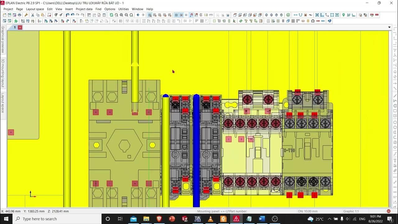 Eplan Tutorial Part 14.1: Fix lỗi đi dây điện 3D - YouTube