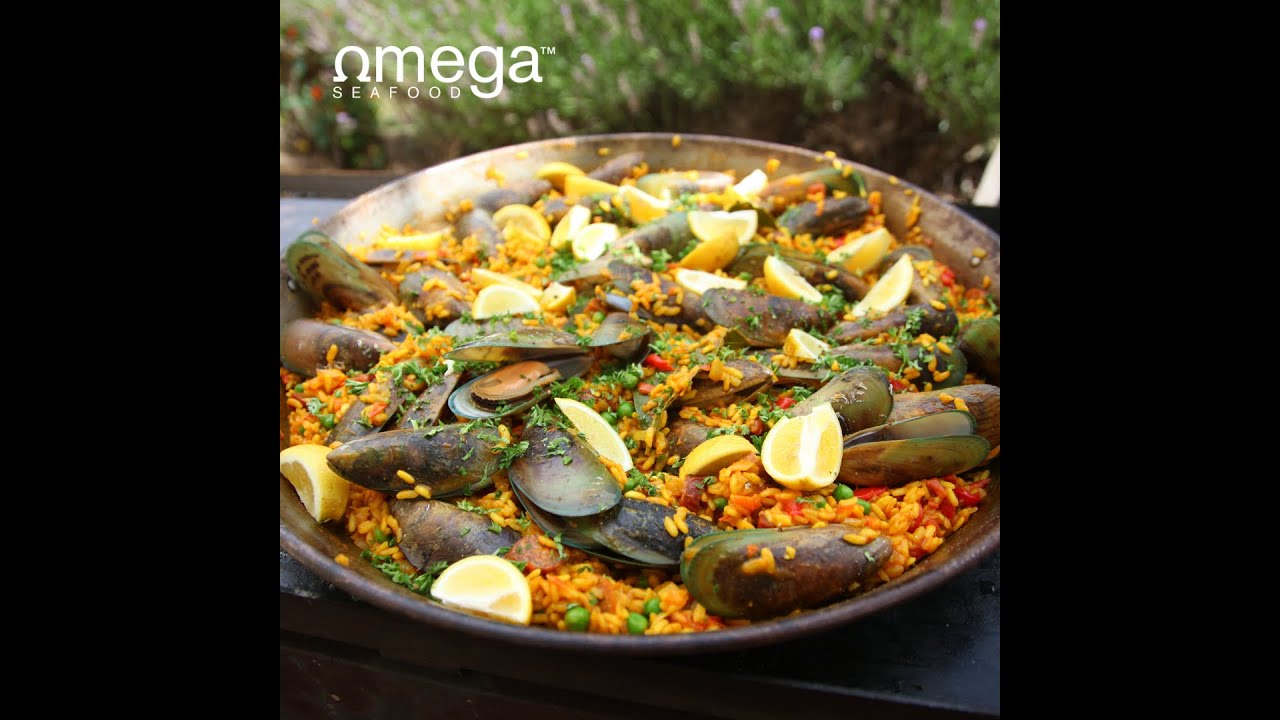 BBQ Mussel Paella - Omega Seafood - YouTube