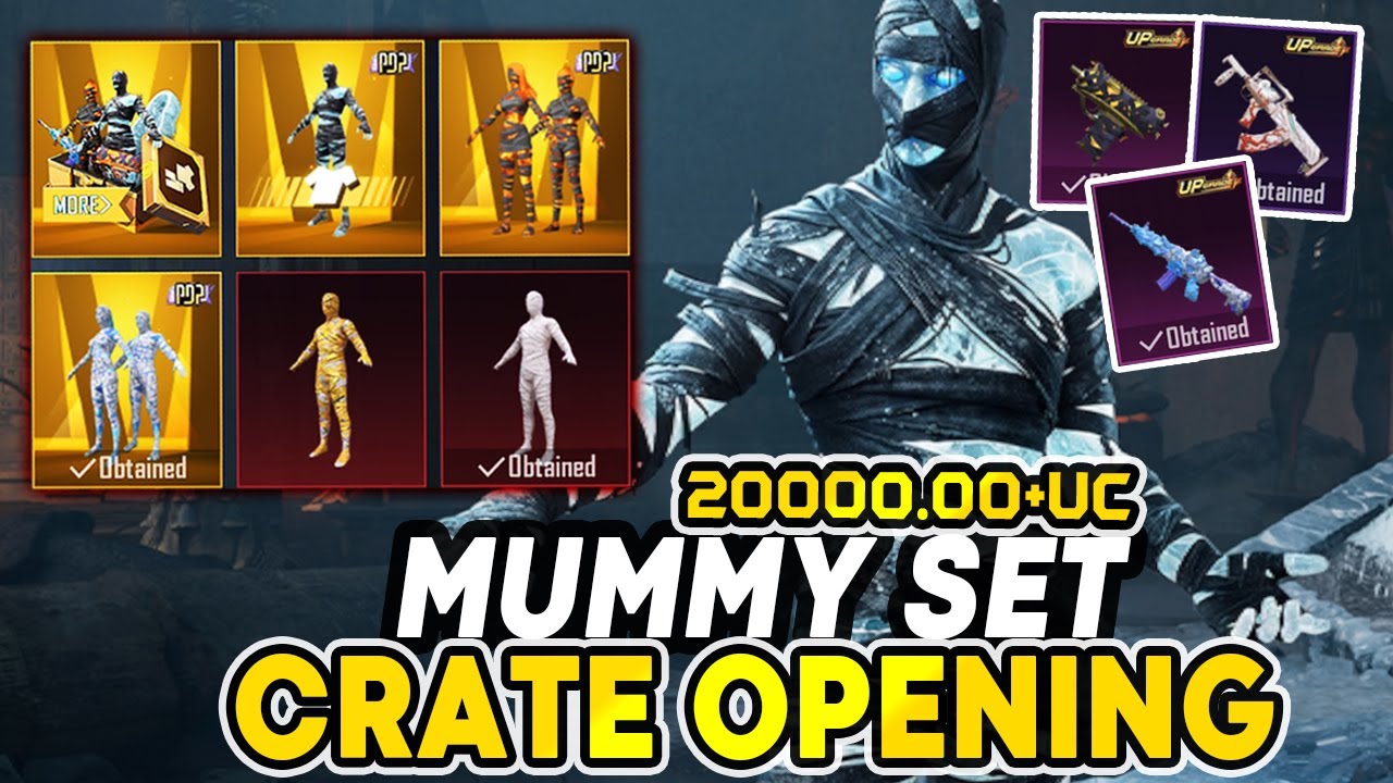 ICE Mummy Set Crate Opening | 20000+UC 😍 | PUBGM - YouTube