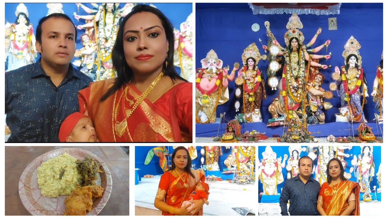 সোনাই এর প্রথম মা দূর্গা দর্শন👶| Little Princess First Time Seeing Maa ...