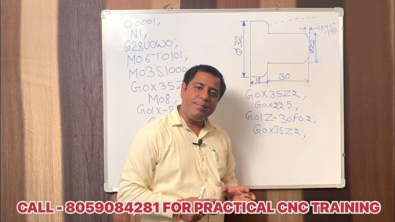 How to Make Chamfer Program on CNC With X & Z | #47 | Chamfer Program On CNC Machine | CNC ...