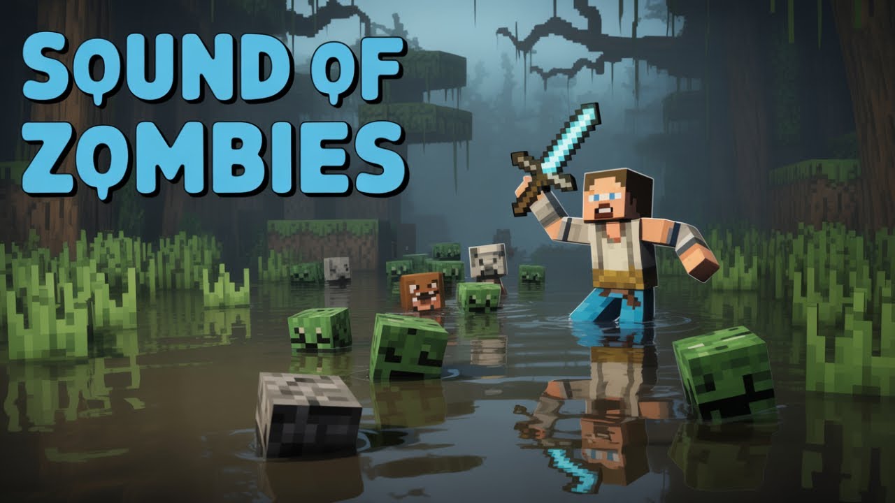 10 Minutes Sound of 8 Minecraft Zombies - YouTube