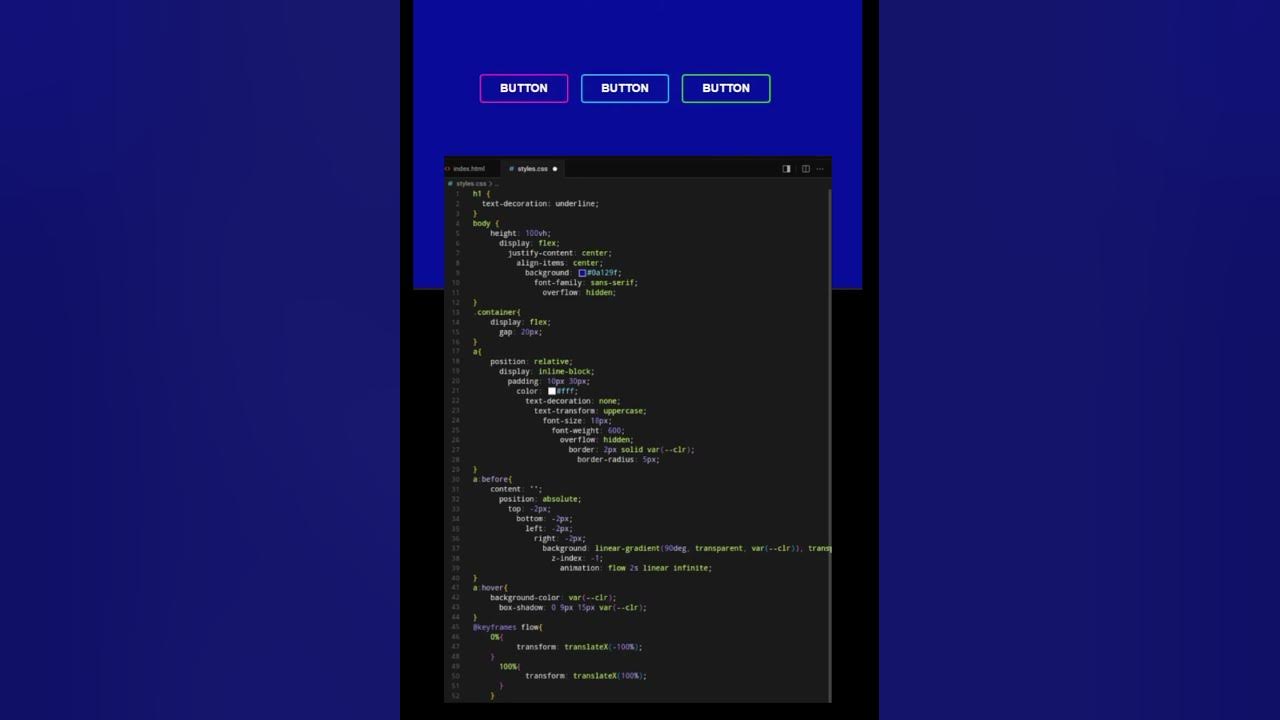Animated buttons using CSS #css #webdesign - YouTube