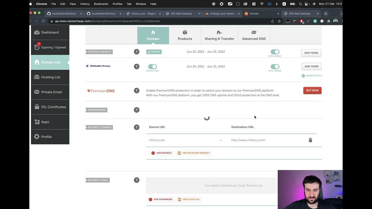 How to bind custom domains and subdomains to Github pages - YouTube