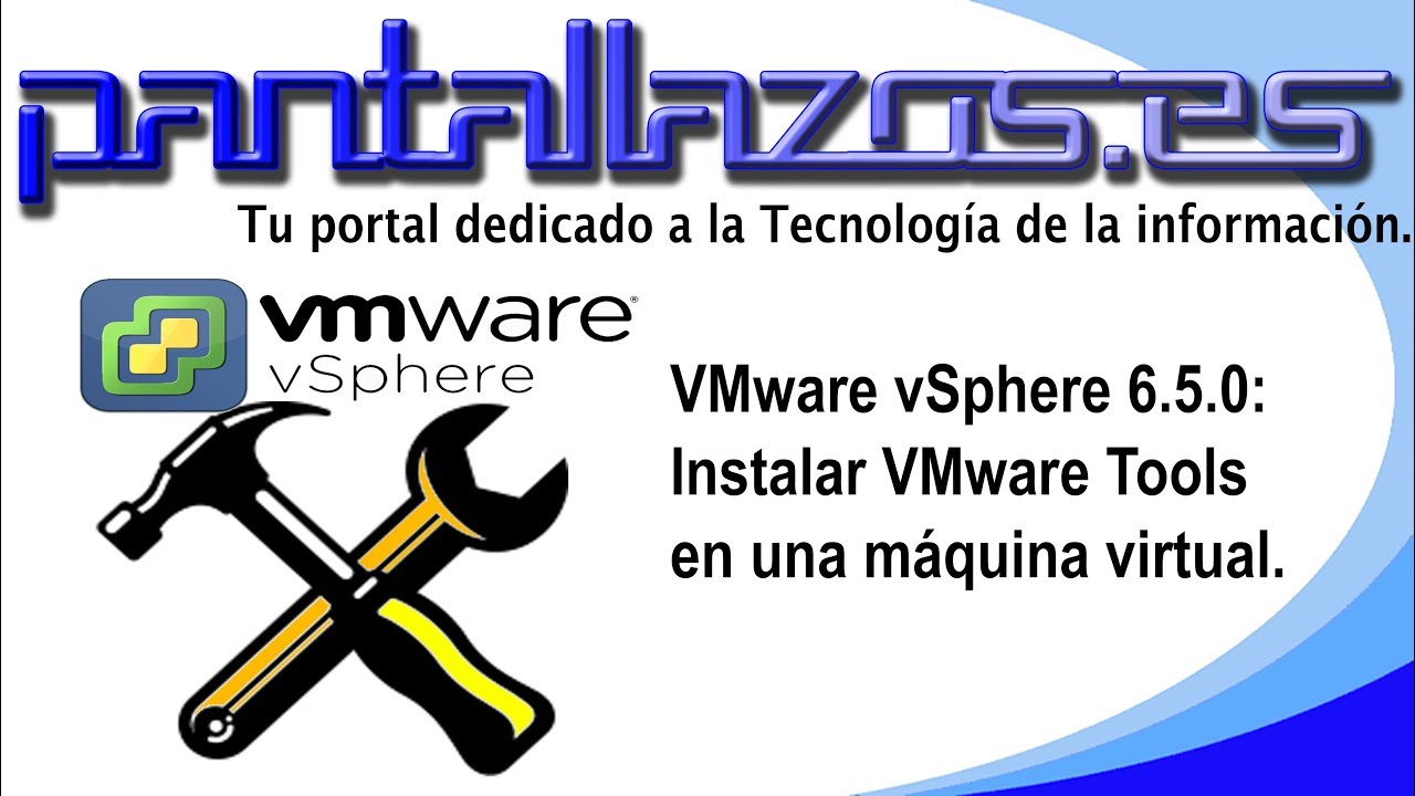 VMware vSphere 6.5.0: Instalar VMware Tools. - YouTube