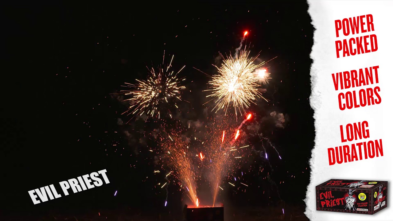 Evil Priest Fountain Firework - YouTube