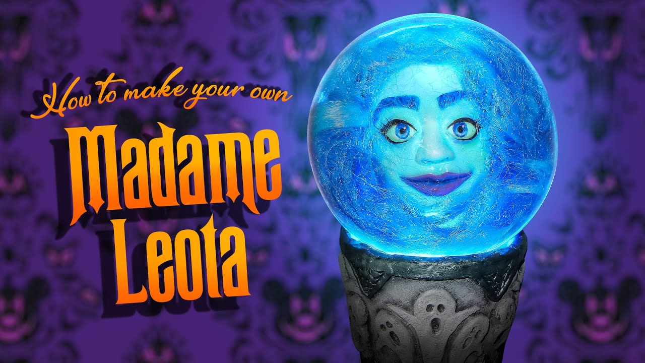 How to Make a Haunted Mansion Madame Leota Crystal Ball for Halloween ...