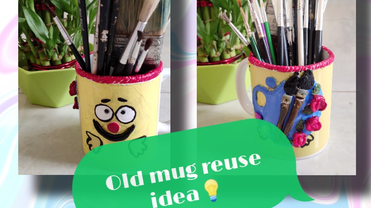 Beautiful way to reuse old mug - YouTube