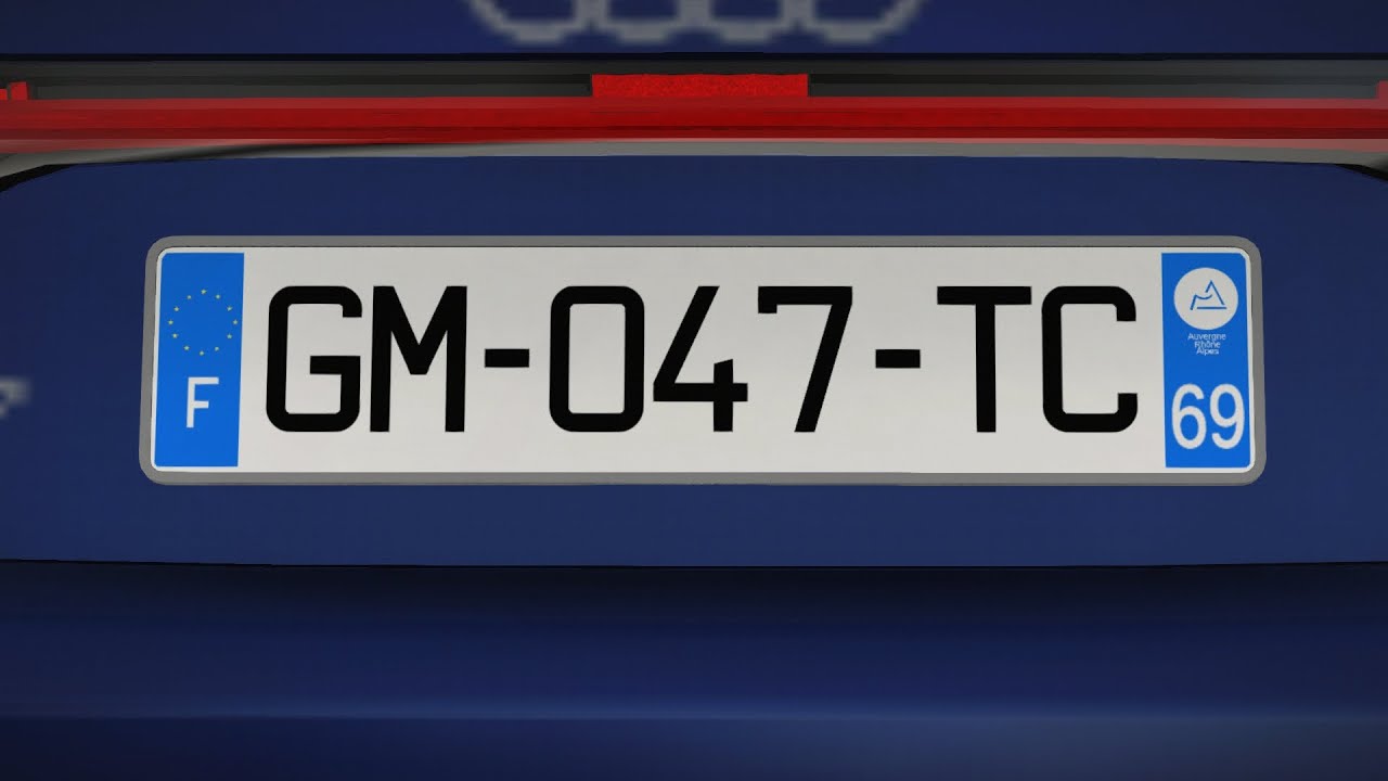 Quick And Easy Detailed France License Plate Tutorial In Car Parking ...