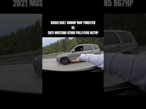 Bader Built 1000HP Subaru Forester vs 2021 Shelby GT500 867HP