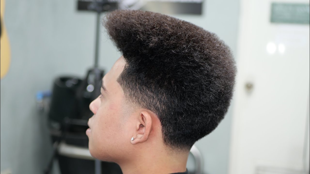 HAIRCUT TUTORIAL:AFRO TAPER | EASY FOR BEGINNERS | SEMI FLAT TOP ...