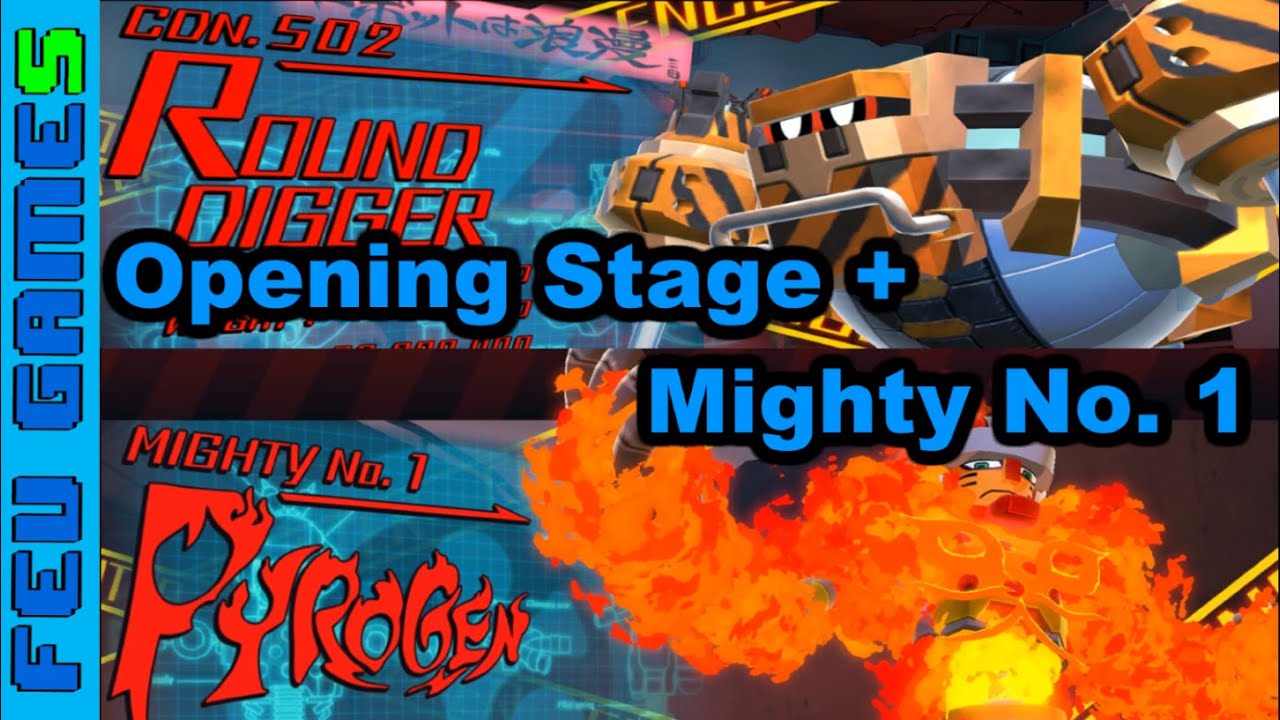 Mighty No. 9 (Trial Ver.) - Opening Stage + Mighty No. 1 - YouTube