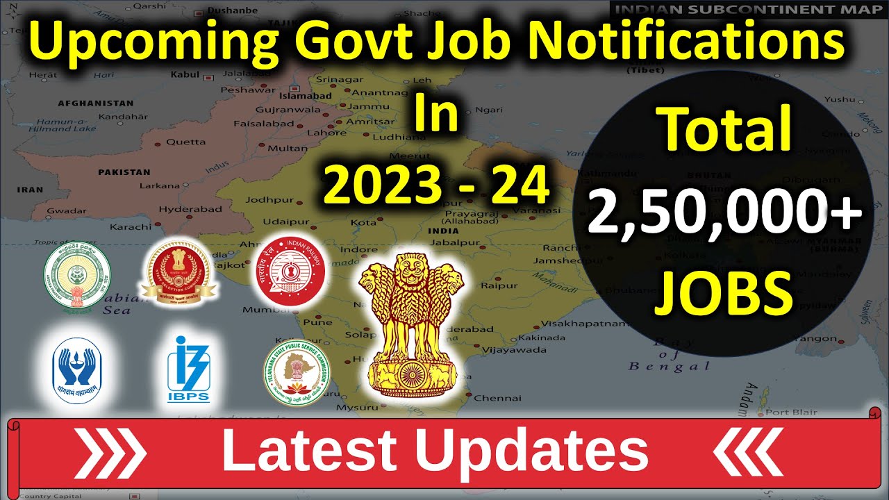 Upcoming Govt Job Notifications 2023-24 తెలుగులో | 2 lakhs+ Jobs | Govt ...