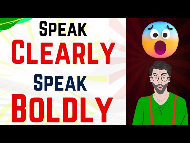 Speak Clearly Clipart
