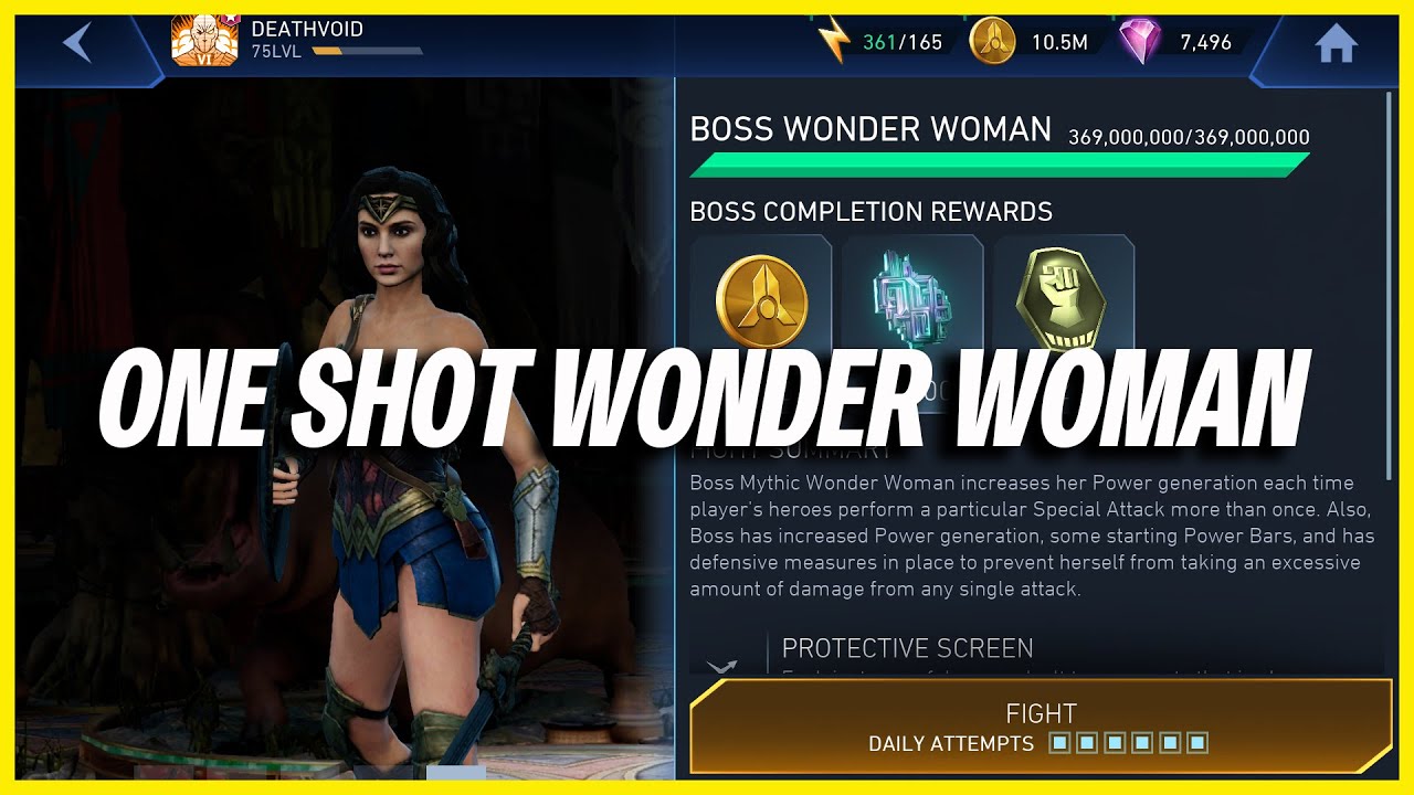 Injustice 2 Mobile | Boss Wonder Woman Down | Rewards This is Magic ...
