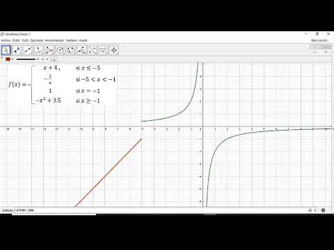 Función a trozos en Geogebra - YouTube