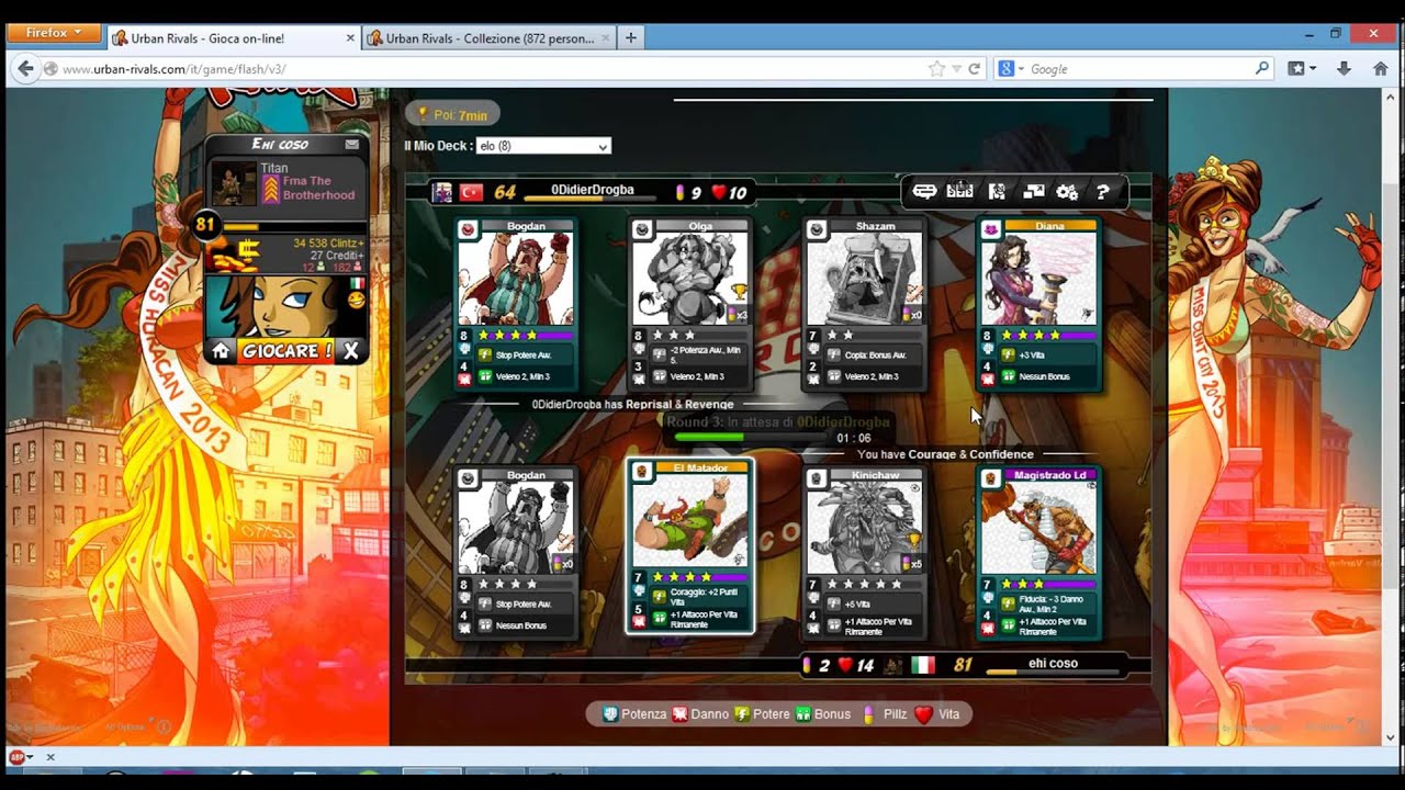 Urban Rivals Elo Gameplay, il mazzo della settimana - YouTube