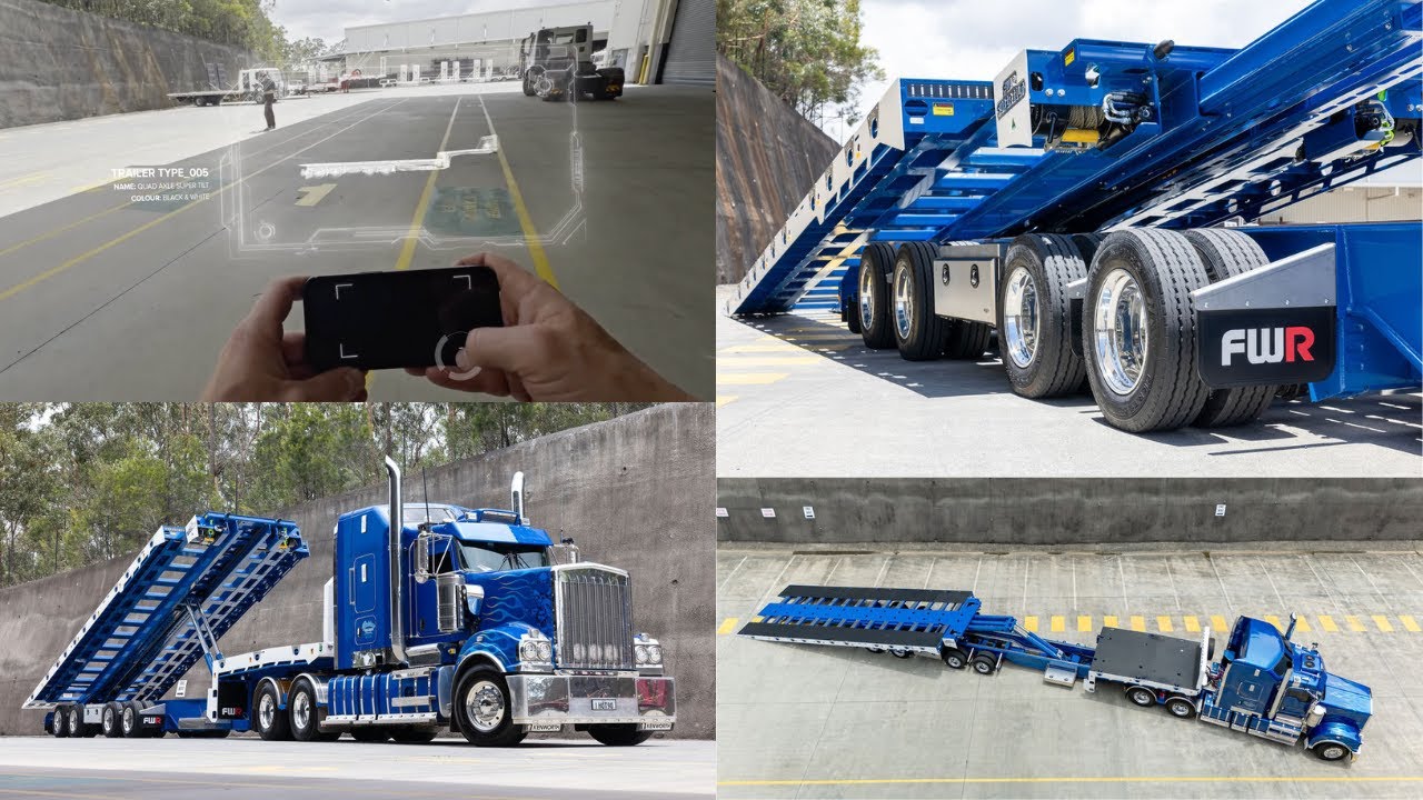 FWR x BUDDEN CONTRACTORS - Quad Axle Super Tilt Trailer - YouTube