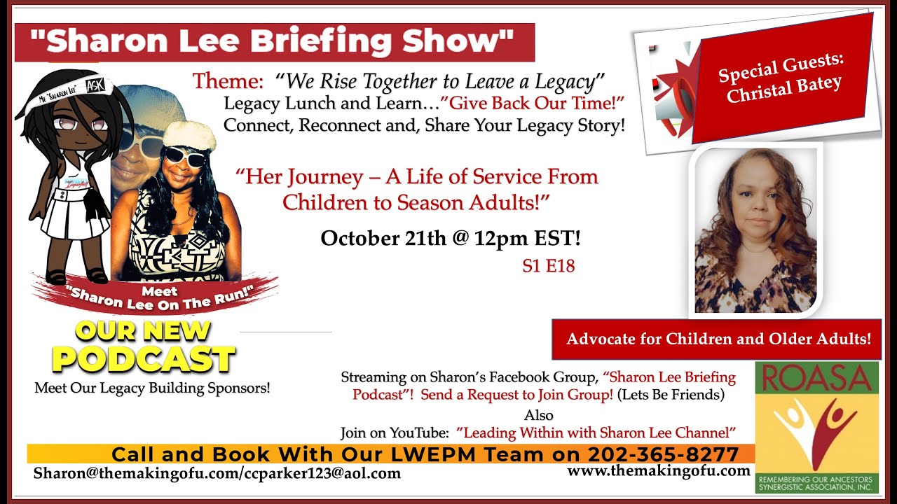 Youth/Adult Advocate, Christal Batey Featured on the Sharon Lee ...