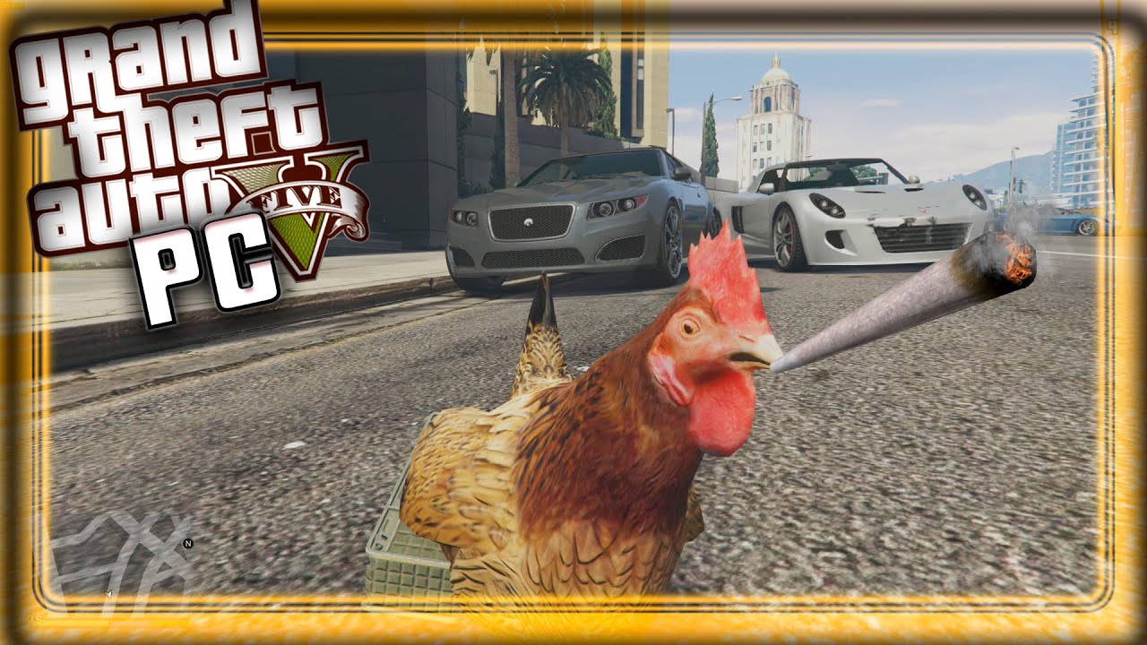 GTA 5 PC - Un POLLO en GTA. [*MOD Native Trainer*] - YouTube