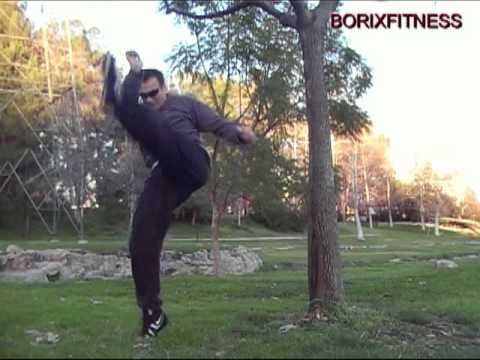 axe kick tutorial kickboxing - YouTube
