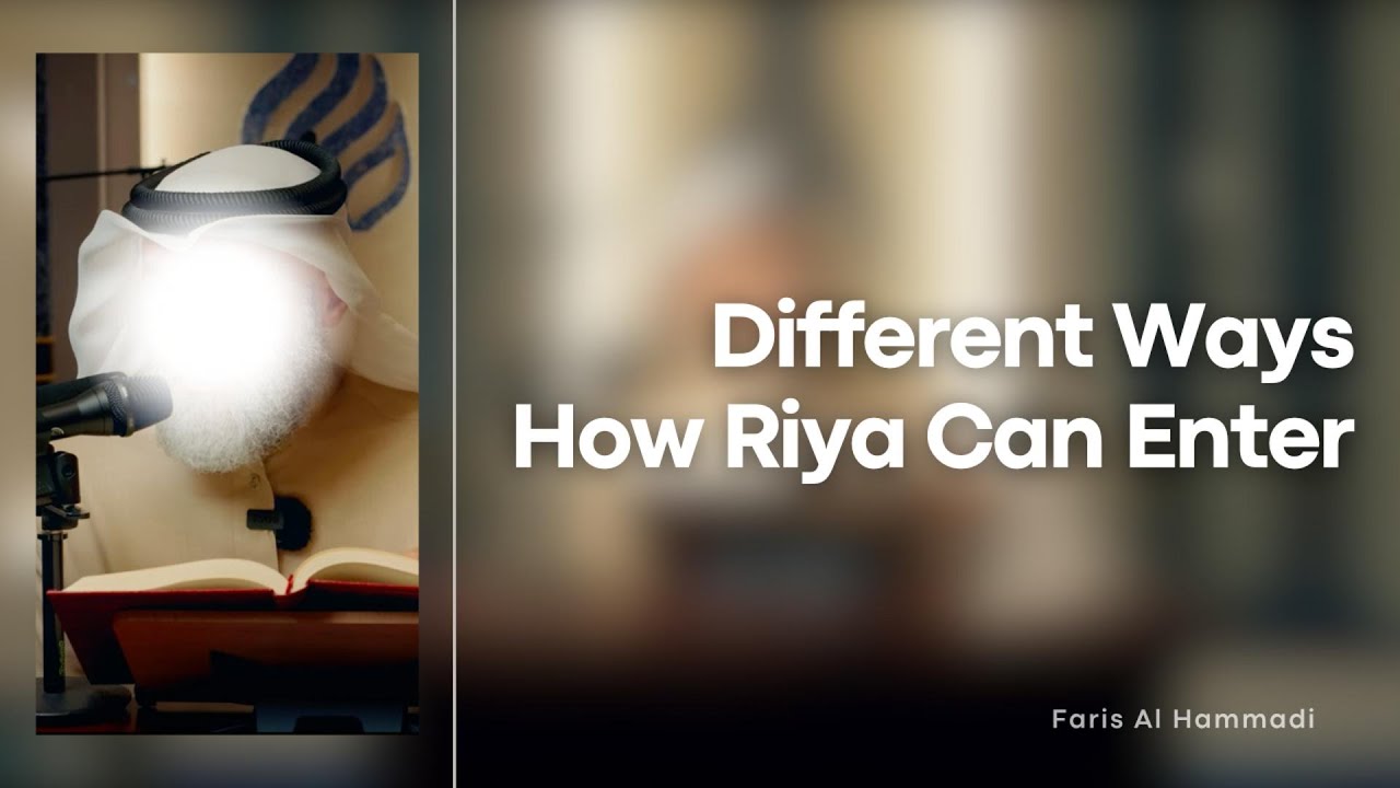 Why is Riyaa very subtle and dangerous | Faris Al Hammadi - YouTube