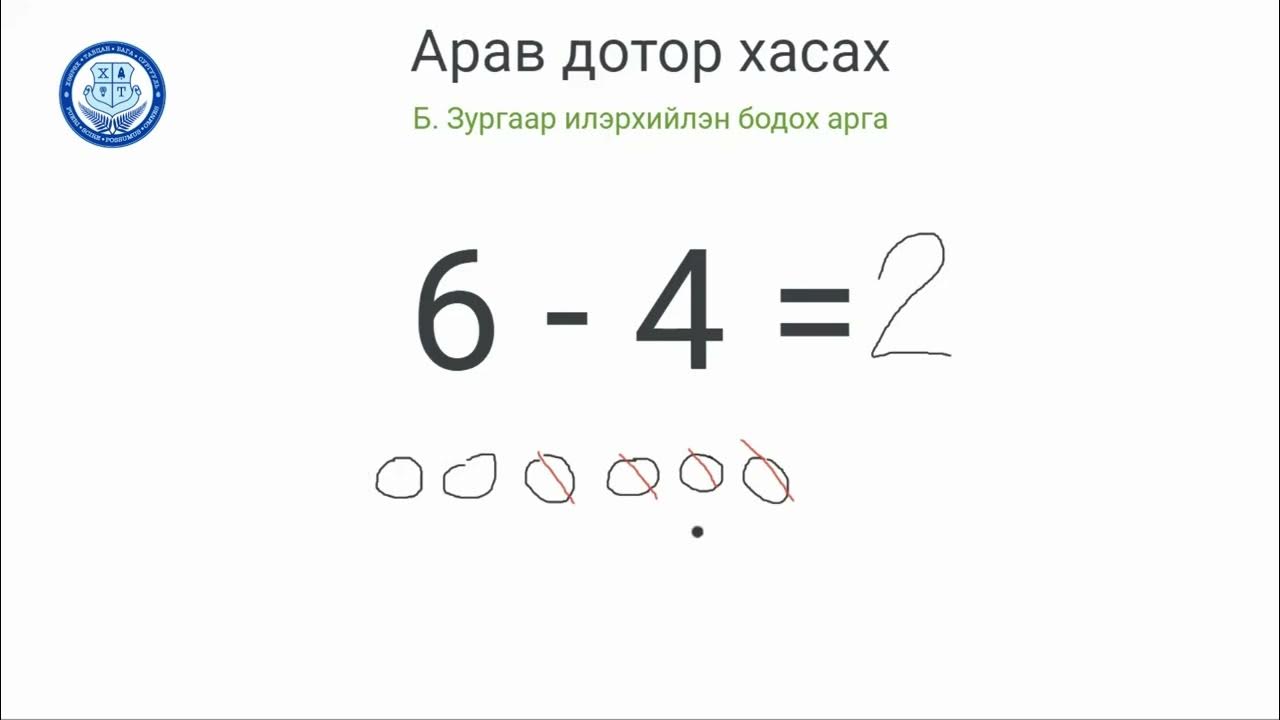 1 р ангийн 10 дотор хасах үйлдэл хийх Youtube