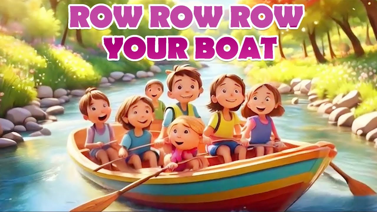 Row Row Row Your Boat | Kids' fun English song | Nursery rhyme ...