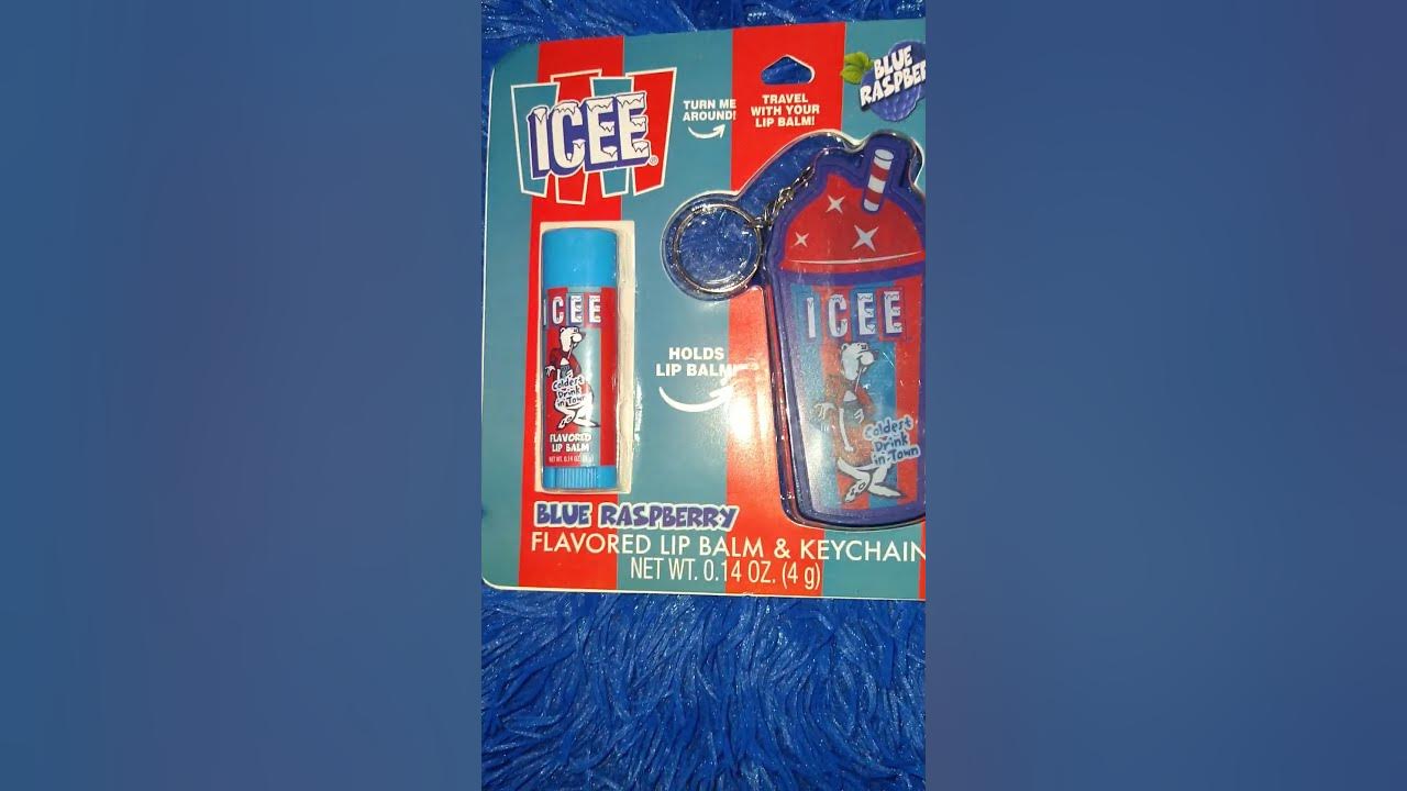 This Blue Raspberry Icee Chapstick That Comes With A Keychain Lipbalm Case Is Soo Convenient ...