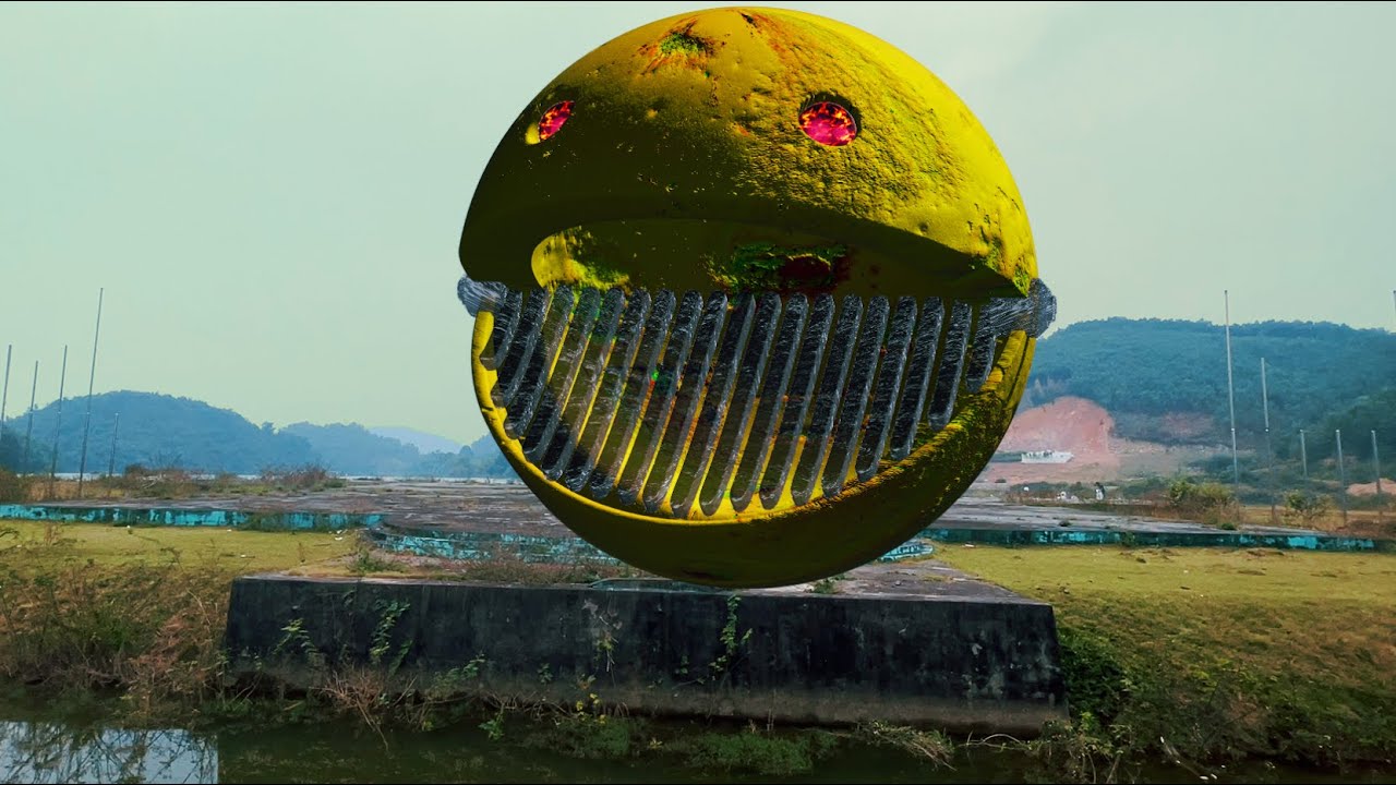 PACMAN IN REAL LIFE GIANT - LEVEL MAX - YouTube