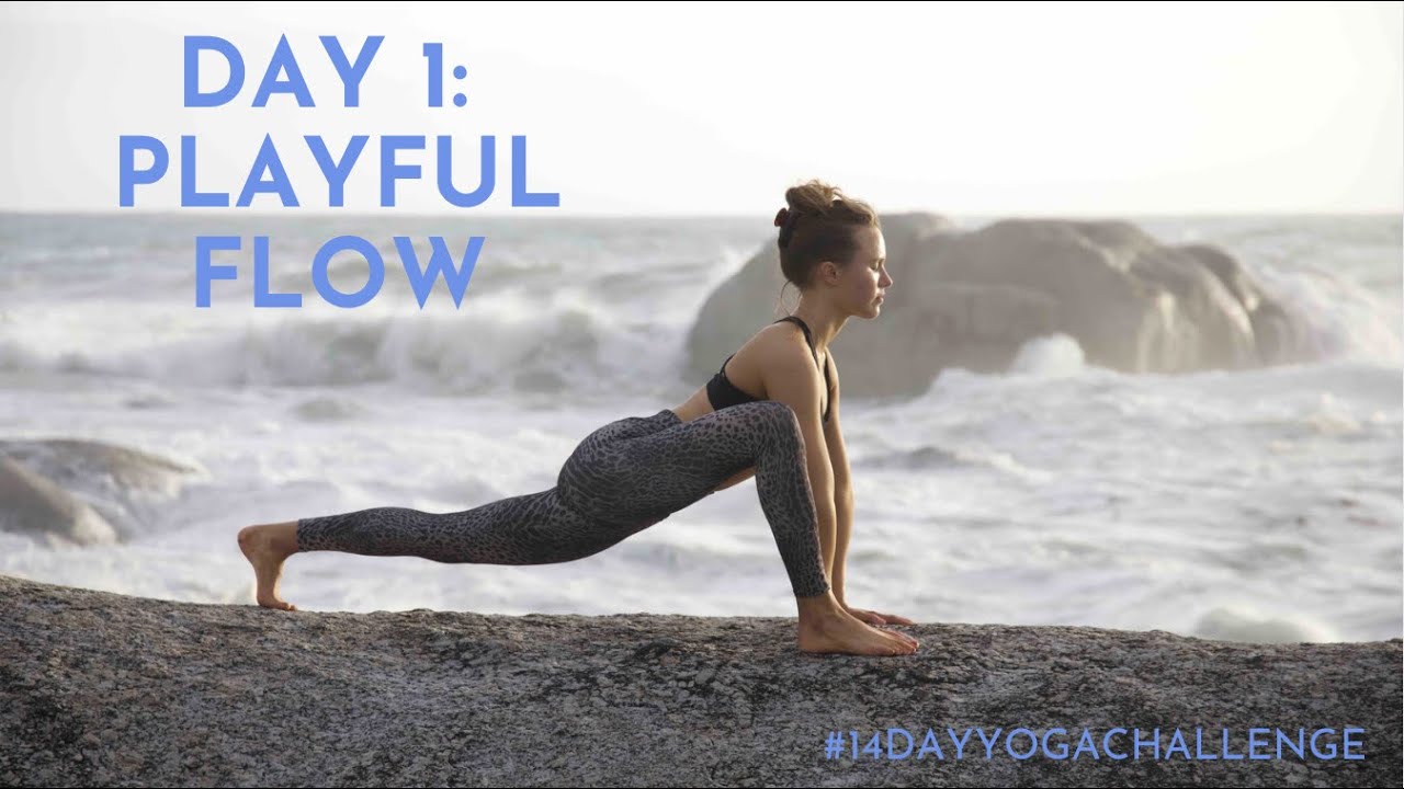 Strong + Flexible Flow | DAY 1 YOGA CHALLENGE - YouTube