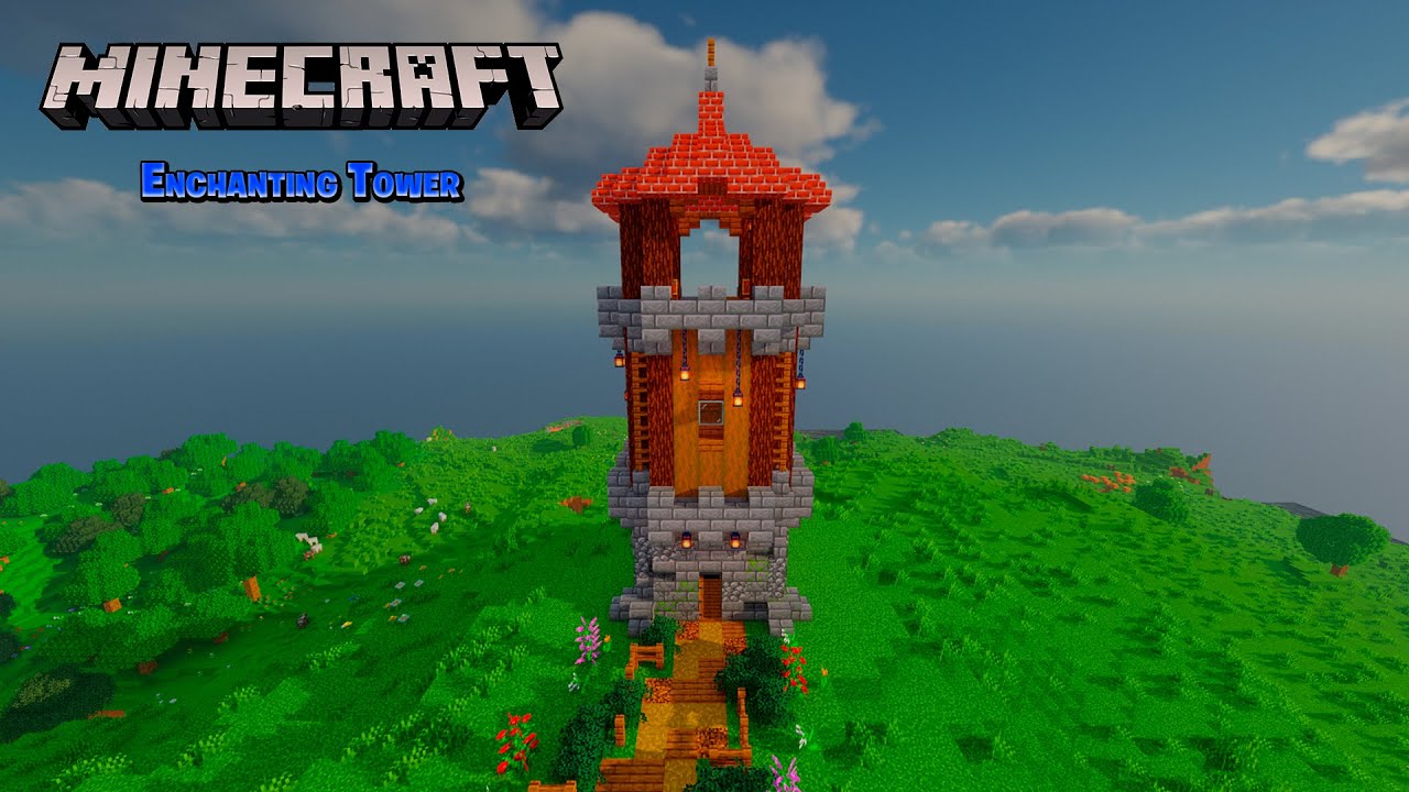 Minecraft | How to Build a Enchanting Tower - YouTube