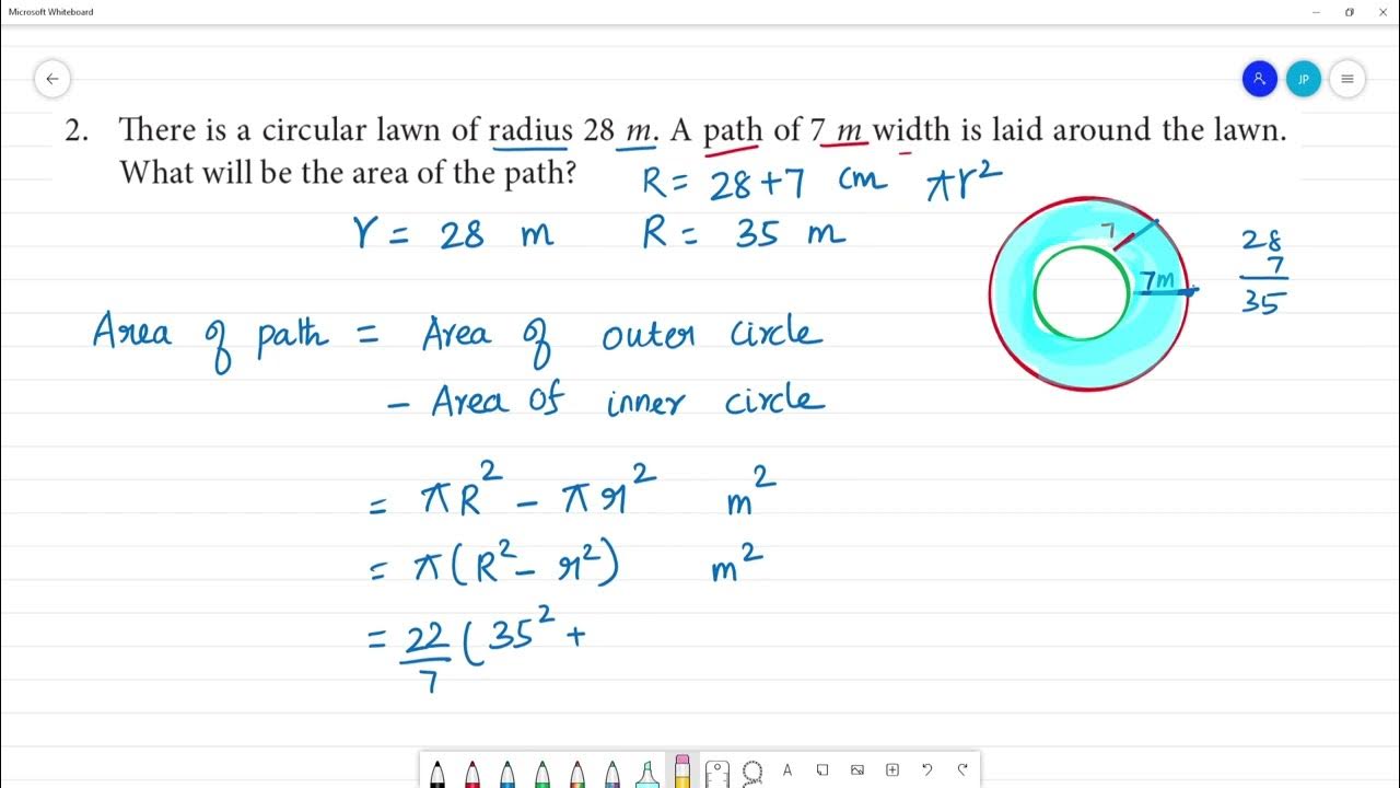 TN Term II 2 MEASUREMENTS Exercise 2.3 2. There is a circular lawn of ...